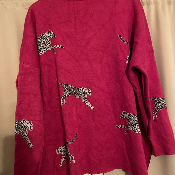 entro | Sweaters | Entro Catch If You Can Boxy Cheetah Sweater Medium ...